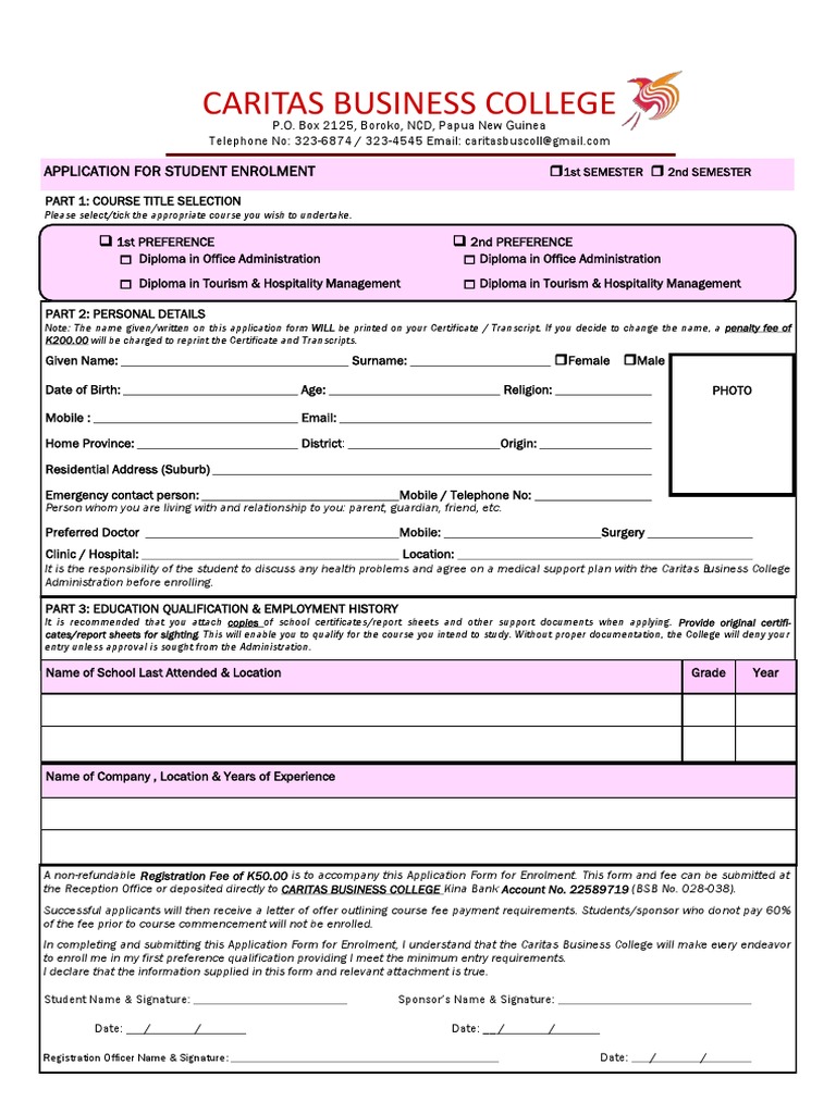 CBC Application Form 2022 | PDF | Fee | Diploma