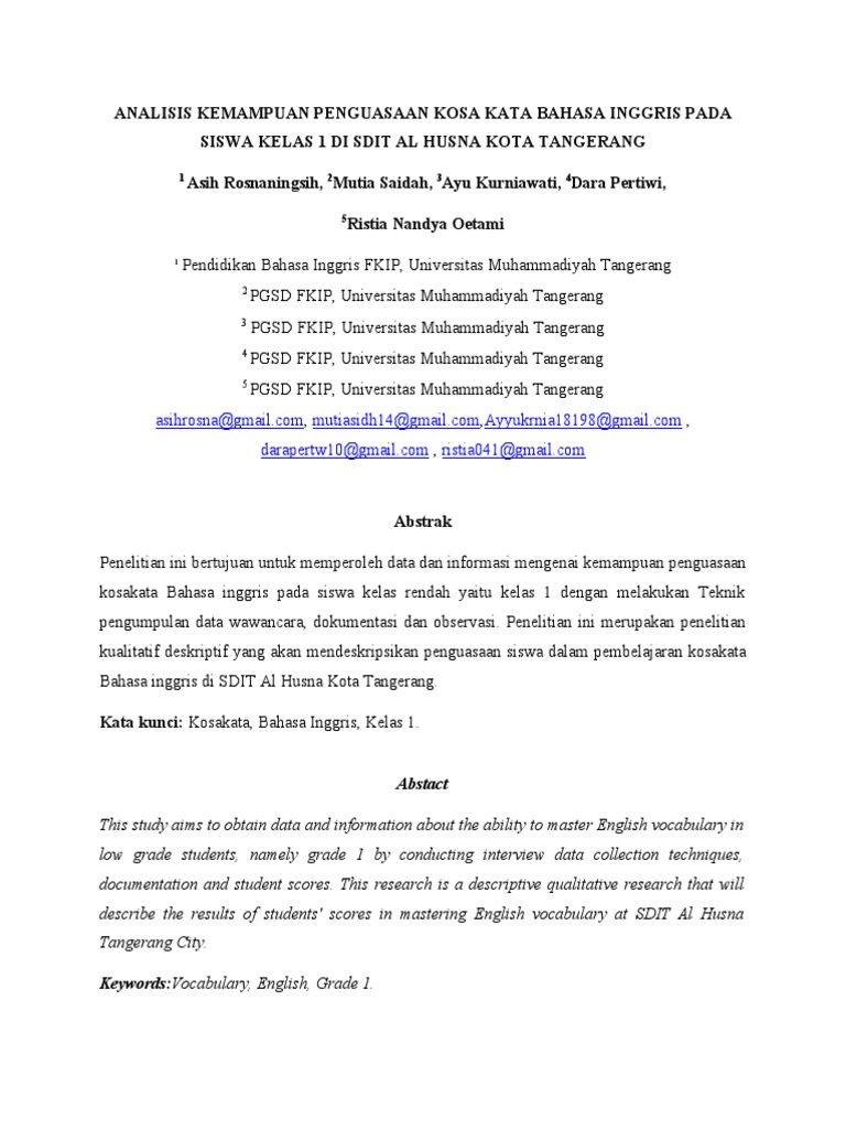 5D - Kelompok 6 - Jurnal English | PDF | Kesehatan Holistik