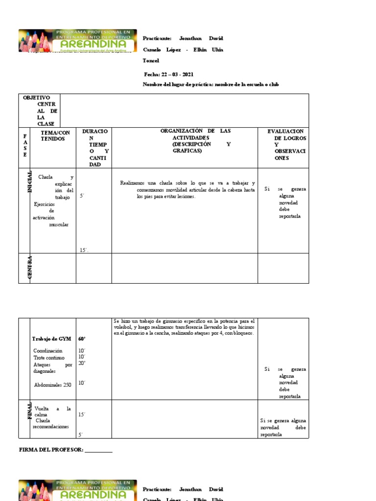 Formato de Sesion de Clase | PDF | Deportes Formato de Sesion de Clase | PDF | Deportes
