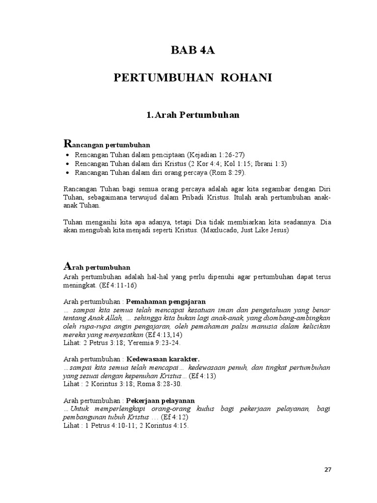 Panduan Pertumbuhan Rohani | PDF