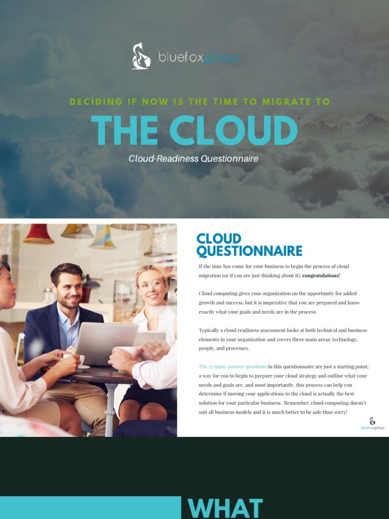 Cloud Readiness Assessment Questions | PDF | Cloud Computing | Disaster ...
