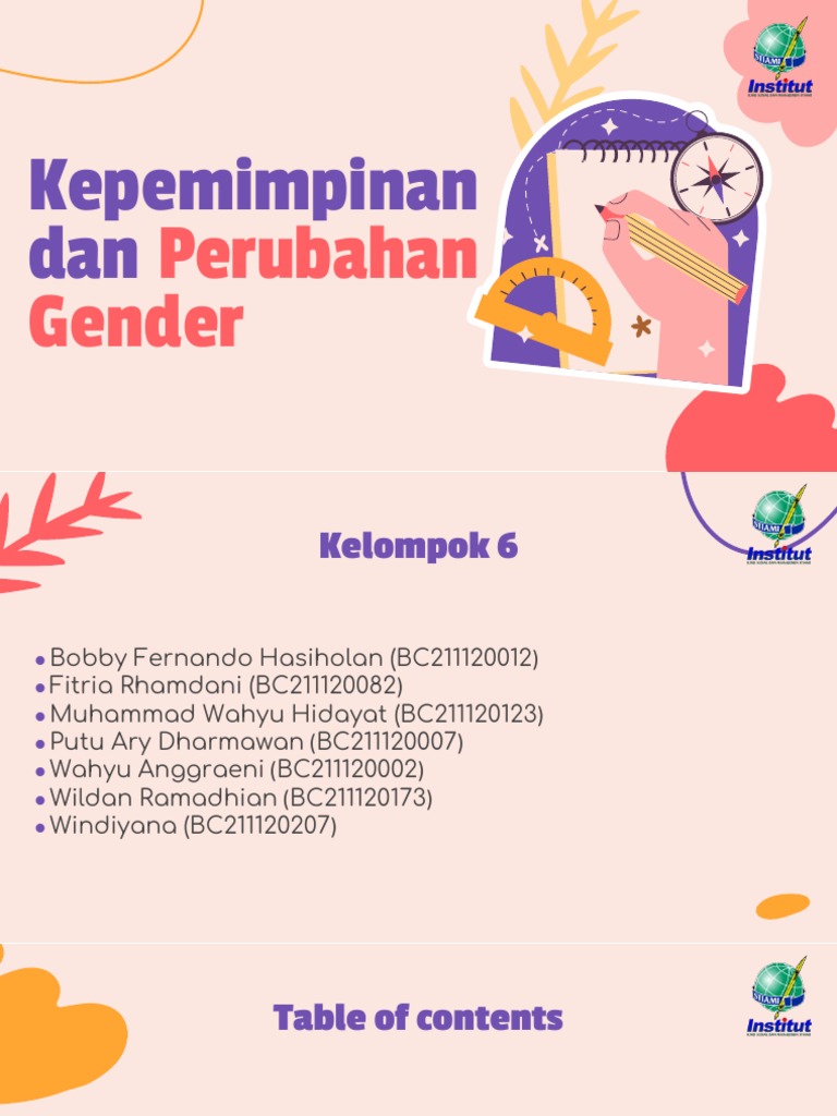 Kepemimpinan Dan Perubahan Gender Kelompok 6 | PDF