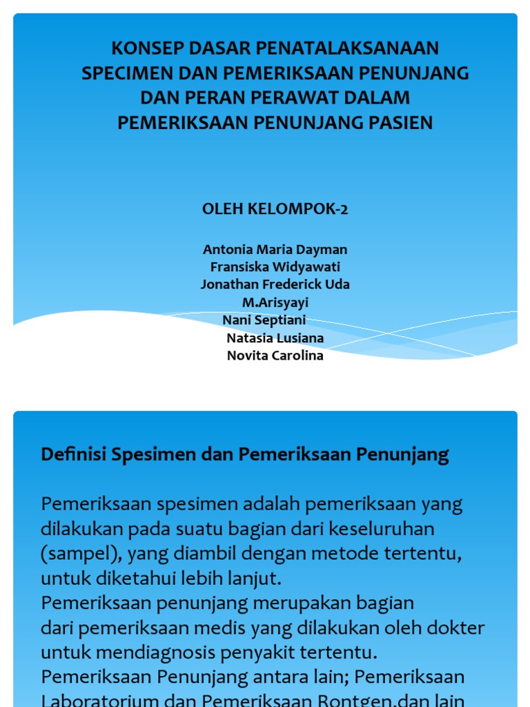 Pemeriksaan Penunjang | PDF
