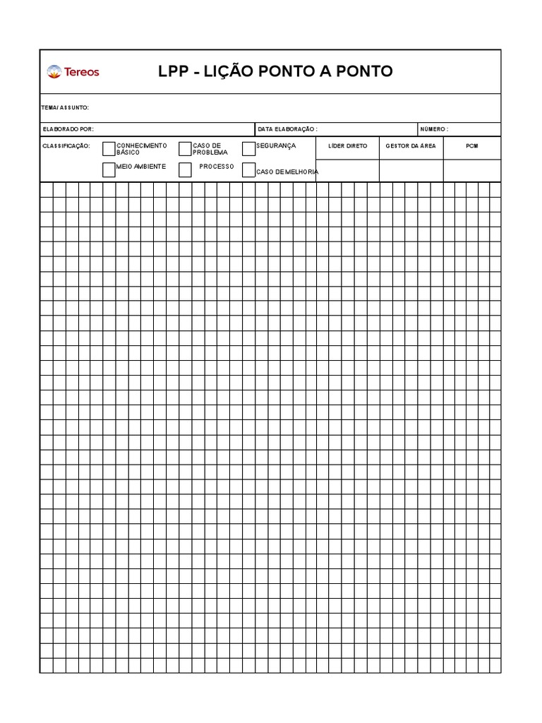 Formulário LPP Tereos | PDF