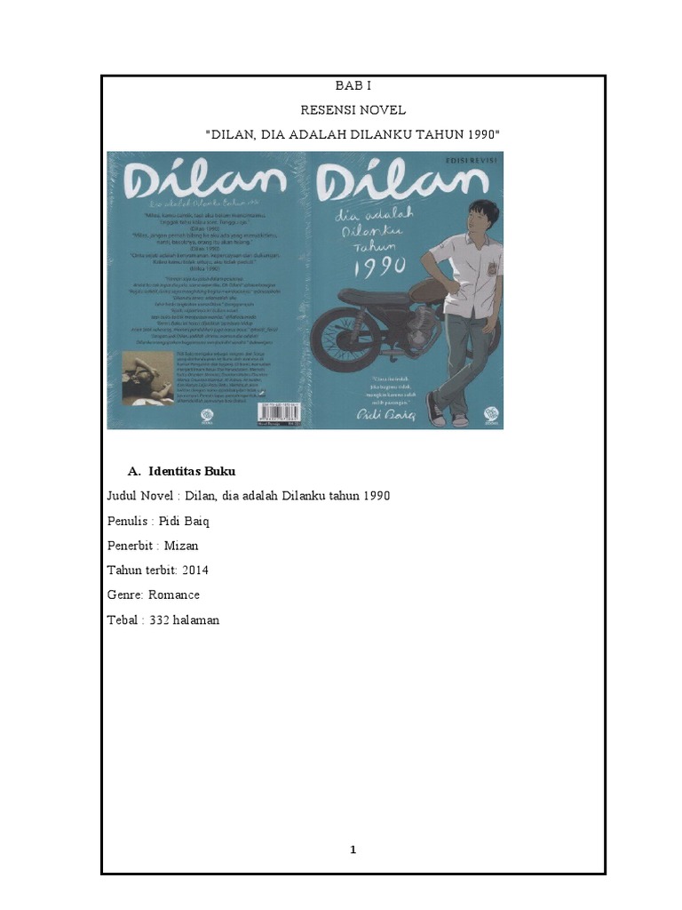 RESENSI nOVEL DILAN | PDF