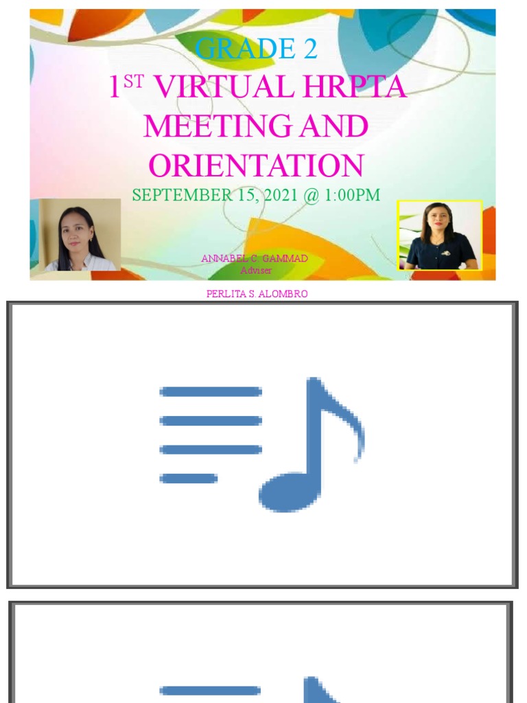 1 Virtual Hrpta Meeting and Orientation: Grade 2 | PDF