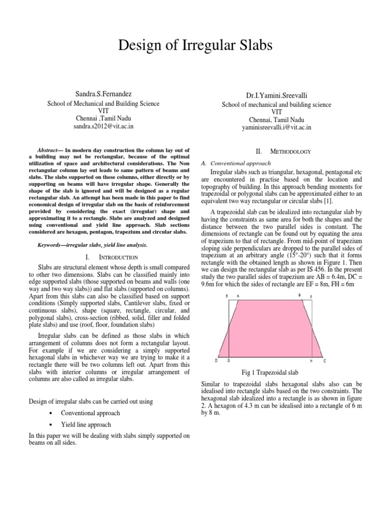 Design of Irregular Slabs | PDF | Rectangle | Bending