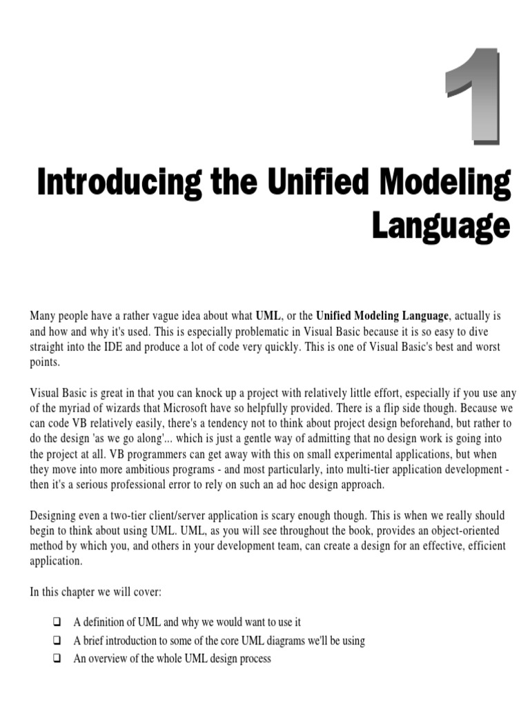 VB6 UML Design and Development (Wrox Press) | Download Free PDF | Unified Modeling Language ...