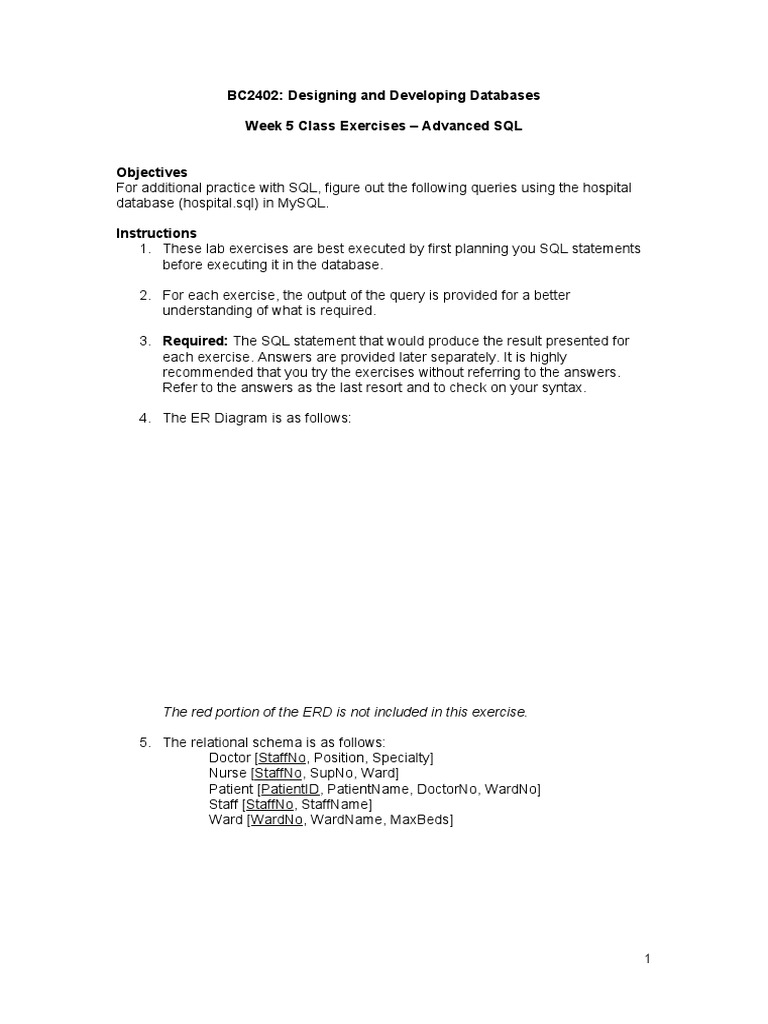 BC2402 Week 5 Class Exercises | PDF