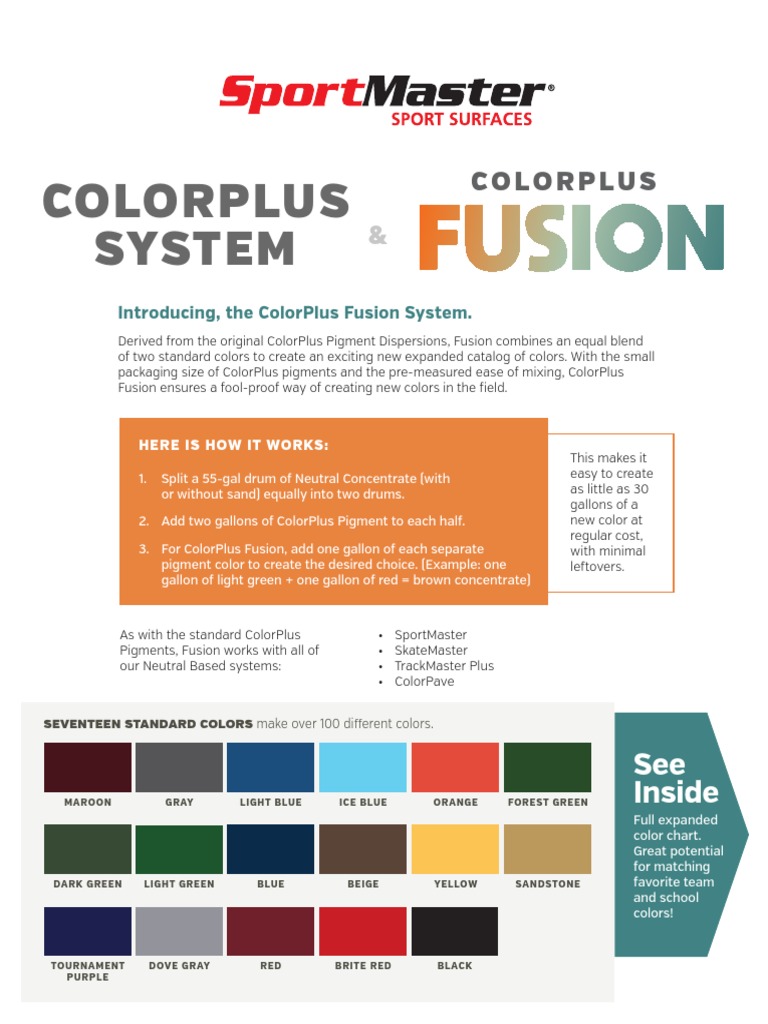 ColorPlus Fusion - Over 100 Colors | PDF | Color | Grey