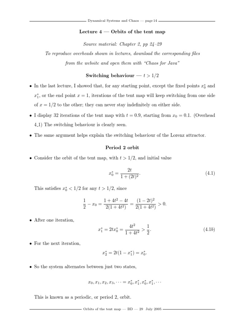 Dynamical Systems and Chaos - Page 14 | PDF | Chaos Theory | Dynamical ...