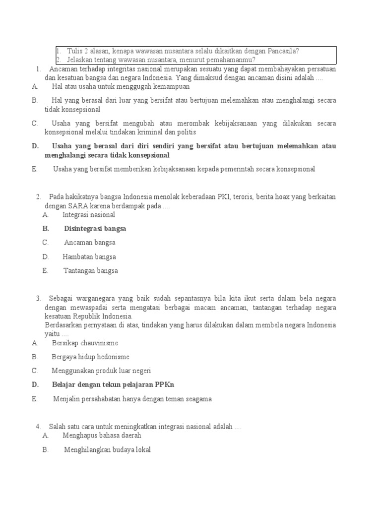 Soal PKN X Viyen | PDF