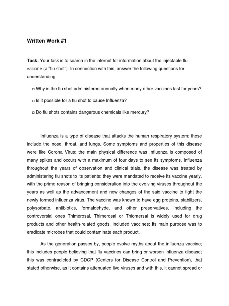 Written Work #1 | PDF