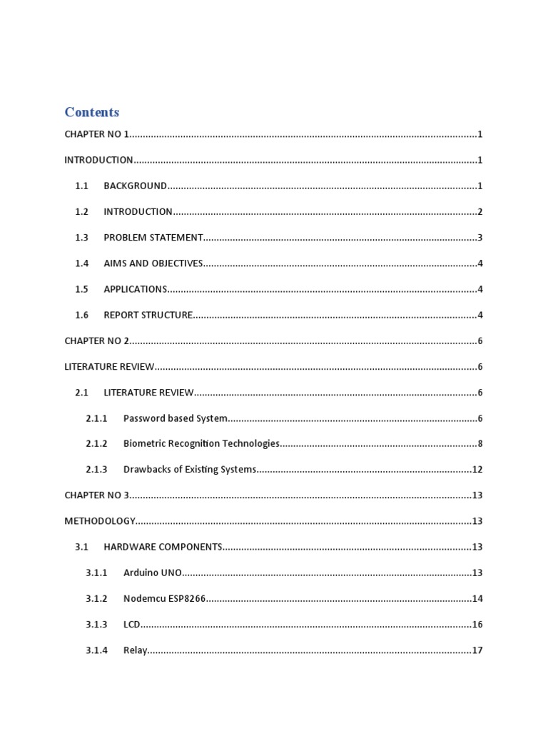 Door Lock Pdf Relay Internet Of Things