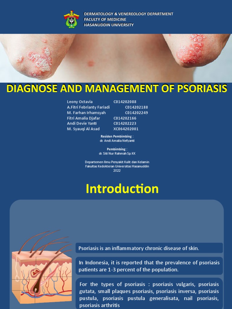 Diagnosis and Treatment of Psoriasis | PDF | Psoriasis | Health Sciences