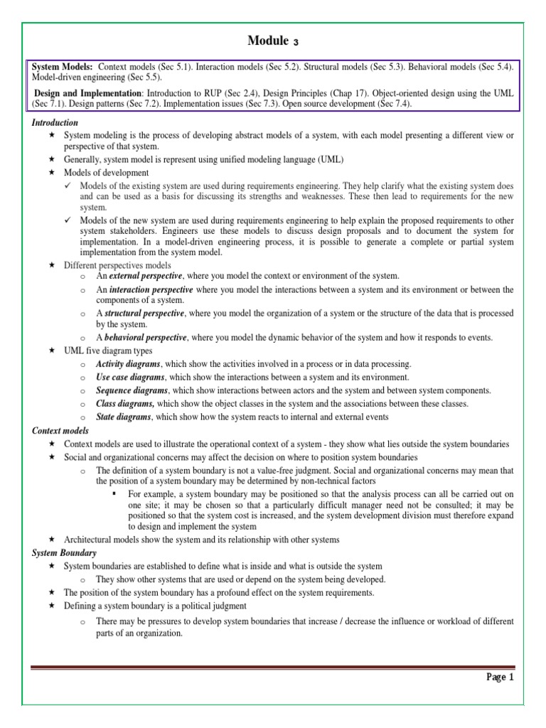 SE Module 3 | Descargar gratis PDF | Component Based Software Engineering | Class (Computer ...