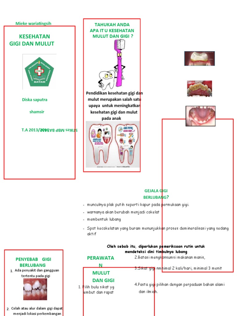 Leaflet Kesehatan Gigi | PDF