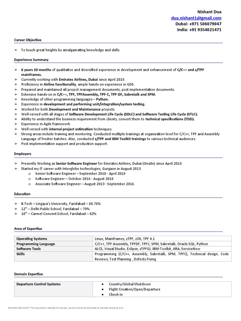 Nishant Dua's Software Engineering Expertise | PDF | Frequent Flyer Program | Software