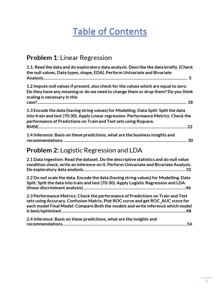 Predective Modelling Project Business Report | PDF | Receiver Operating Characteristic ...