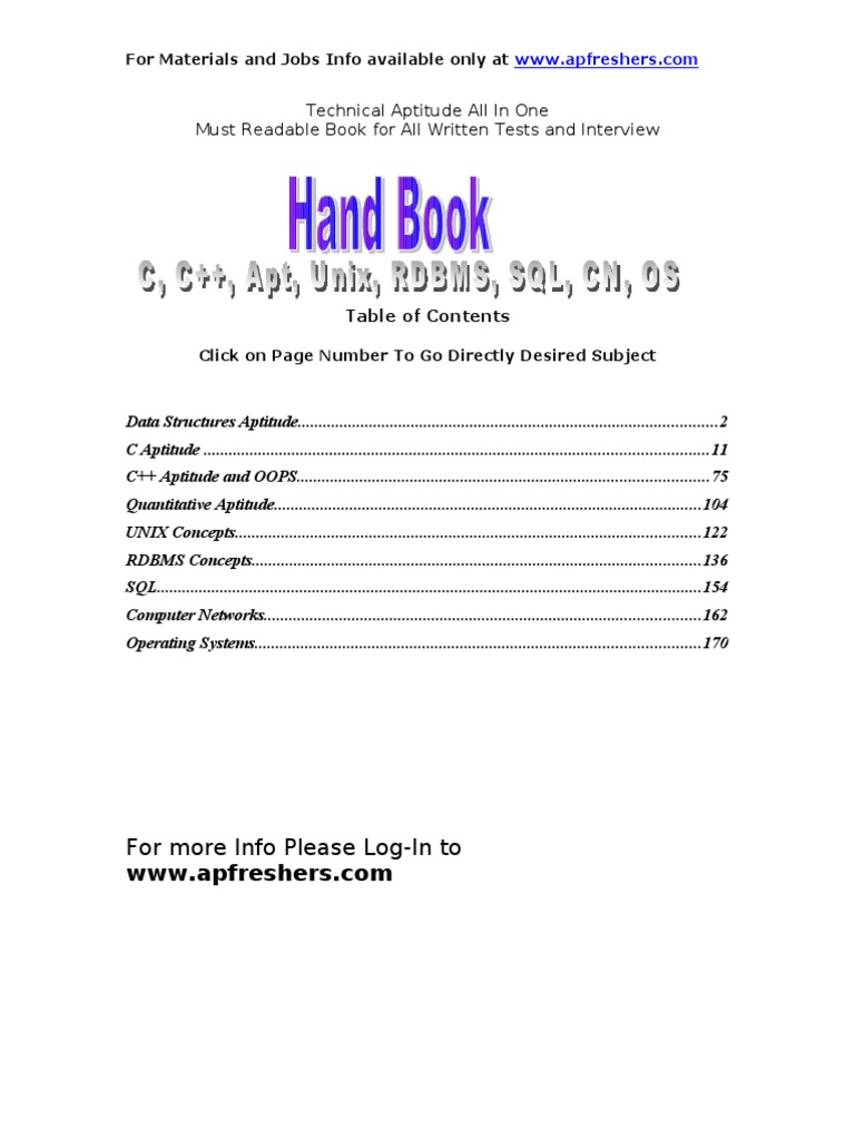Technical Questions And Answers Pdf Pointer Computer Programming C Programming Language