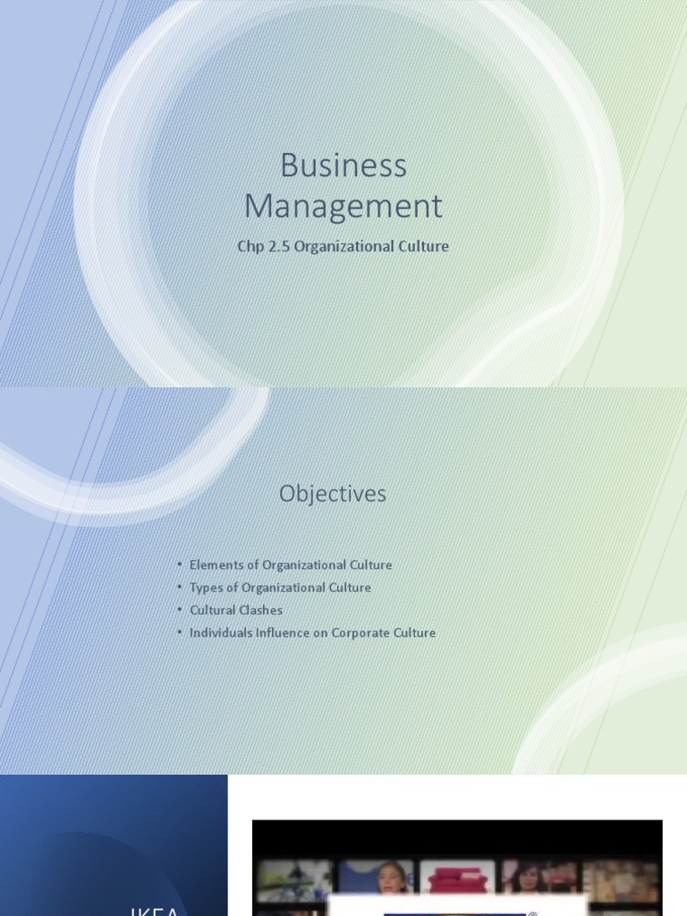 CHP 2.5 Organizational Culture HL | PDF | Organizational Culture ...
