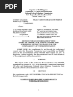 Motion - Admit Counter Affidavit | PDF
