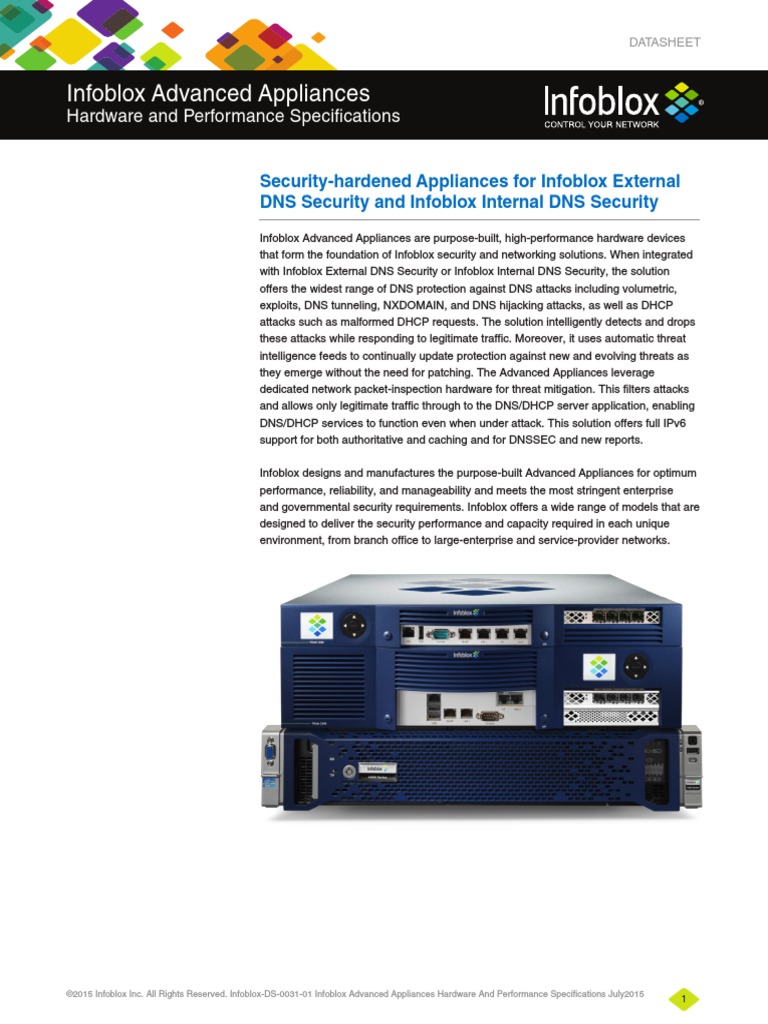 Infoblox Datasheet Infoblox Virtual Appliance Software For Amazon Web ...