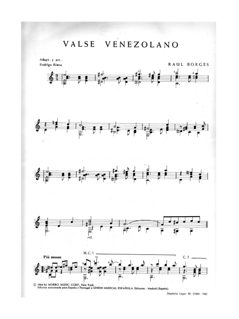 Vals Venezolano Raul Borges | PDF