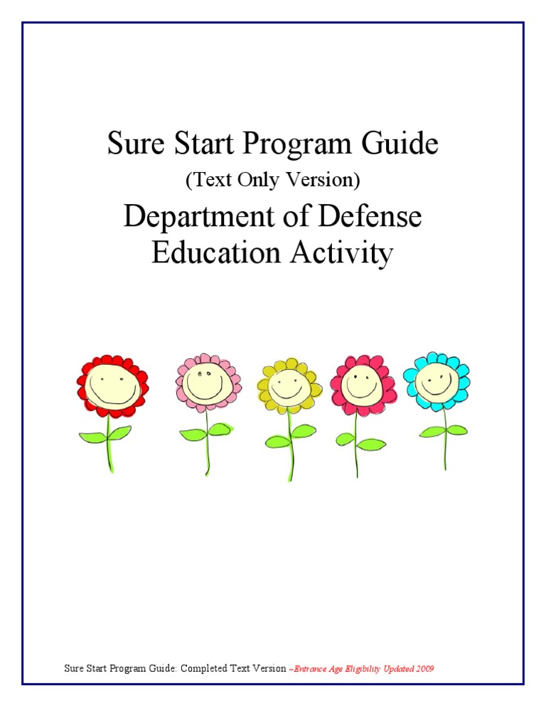 Guide Surestart | PDF | Curriculum | Preschool