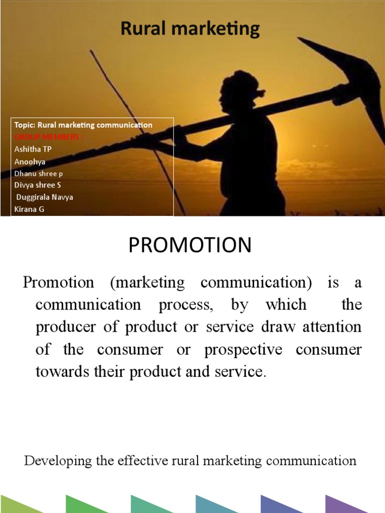 Rural Marketing Communication | PDF | Marketing Communications | Mass Media