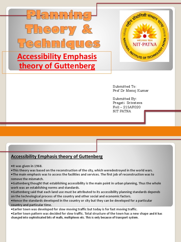 Accessibility Emphasis Theory of Guttenberg | PDF | Dresden | Berlin
