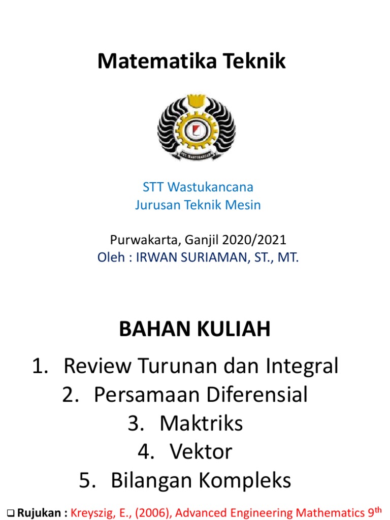 Matematika Teknik PDF | PDF