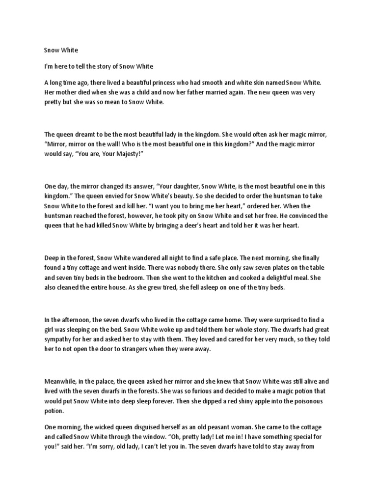 Snow White | PDF | Snow White