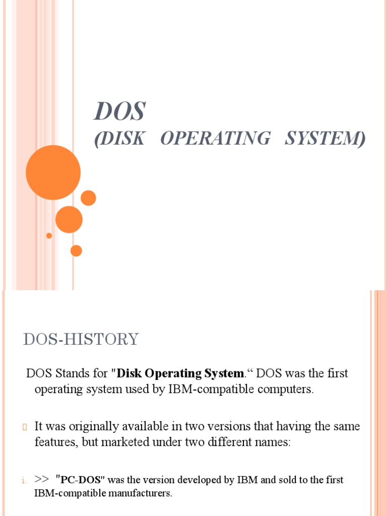 DOS Internal Commands | PDF | Directory (Computing) | Computer File