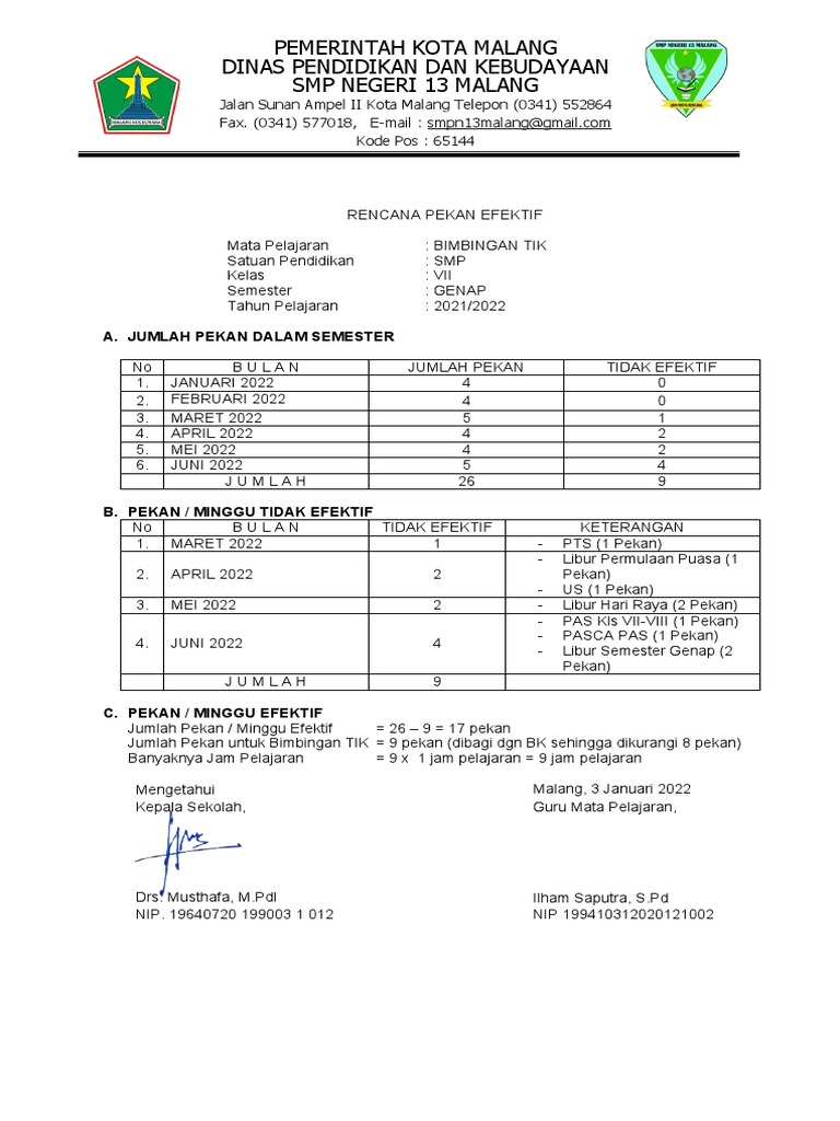 Rpe Genap TH 2021 - 2022 | PDF