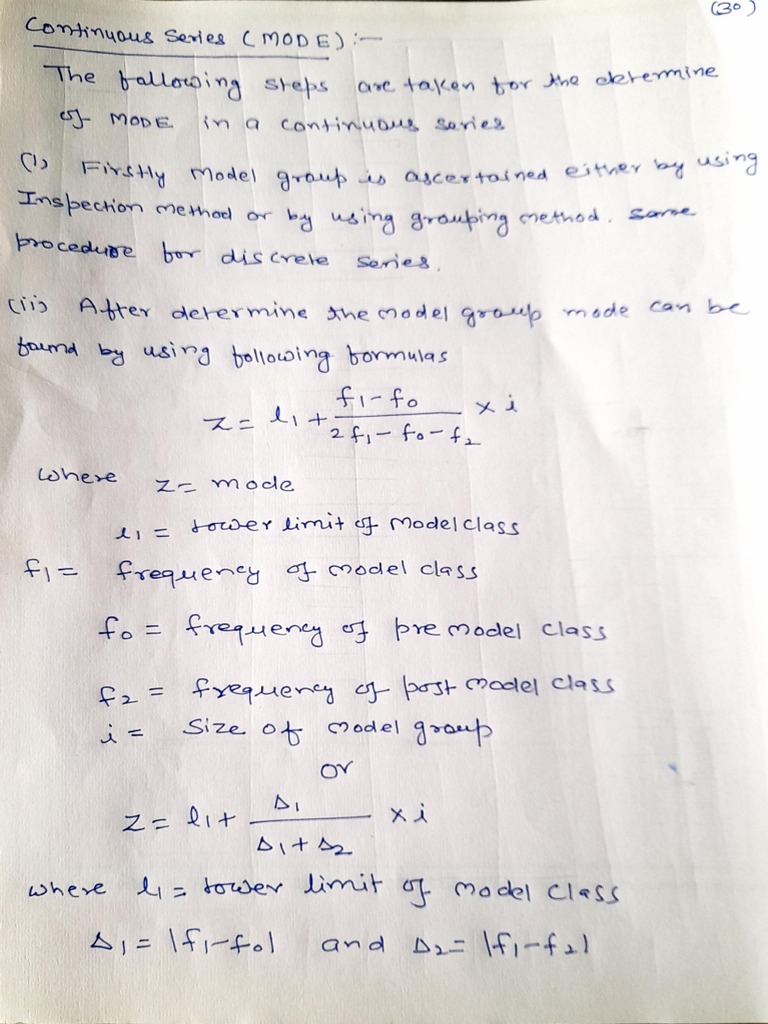 Mode Statistics + Assignment | PDF
