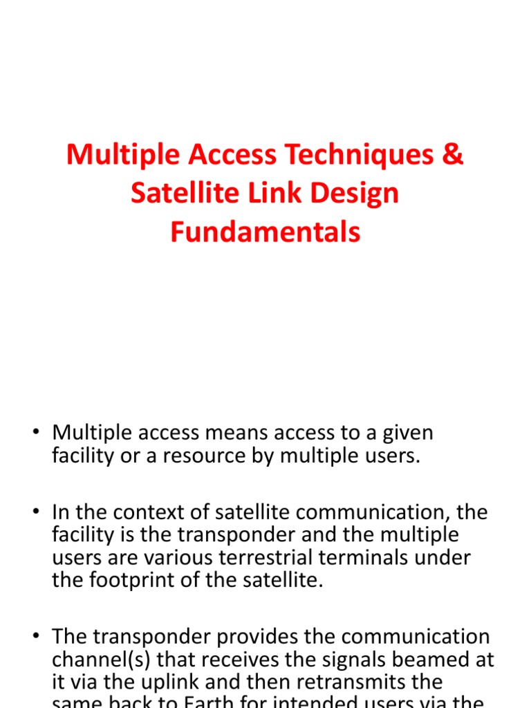 20-Module 4 Multiple Access Techniques - Reference Materials-09-11-2021 ...