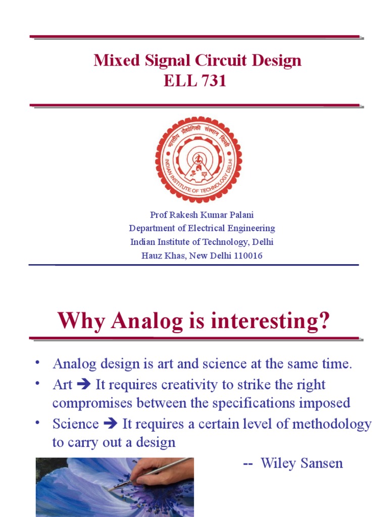 Mixed Signal Circuit Design Course Overview | PDF | Analogue ...