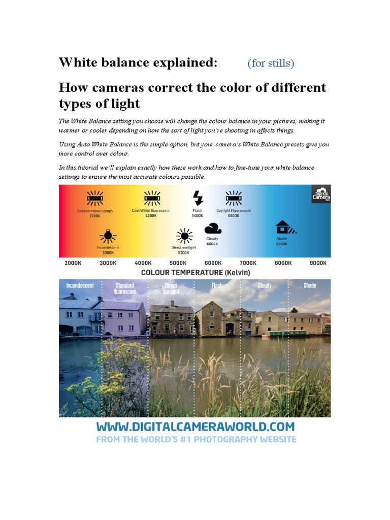White Balance - Stills&Video | PDF | Color Balance | Camera