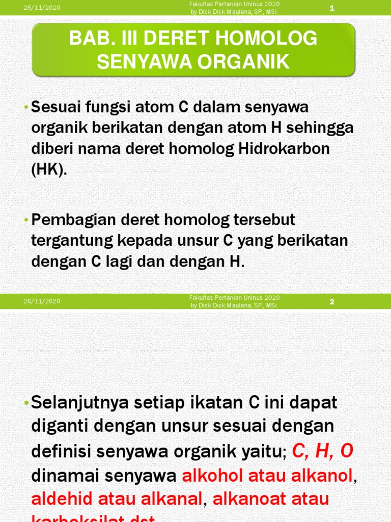 Bab Ix Deret Homolog | PDF