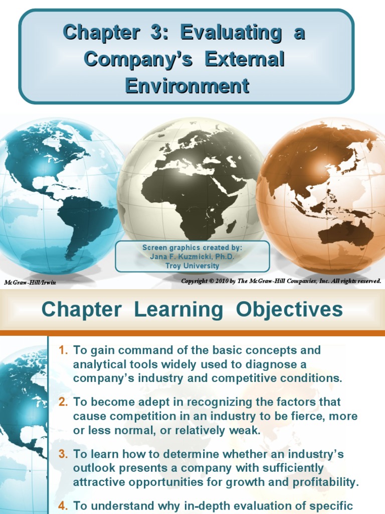 Chapter 3: Evaluating A Company's External Environment | PDF ...