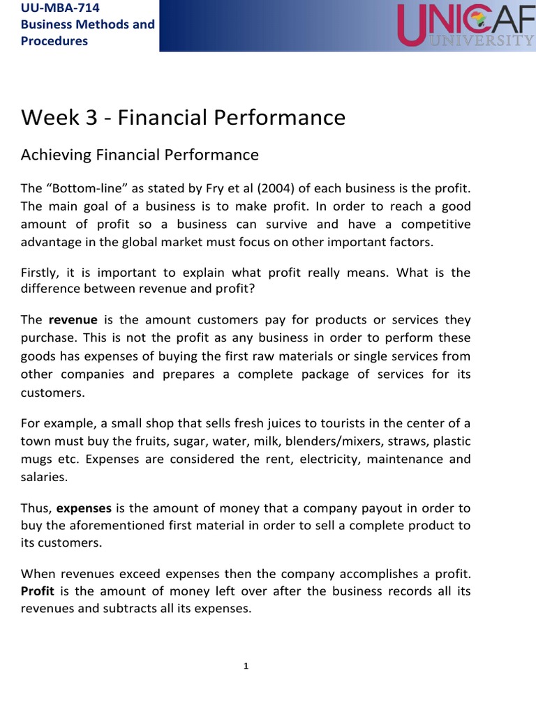 Achieving Financial Performance | PDF | Stocks | Interest