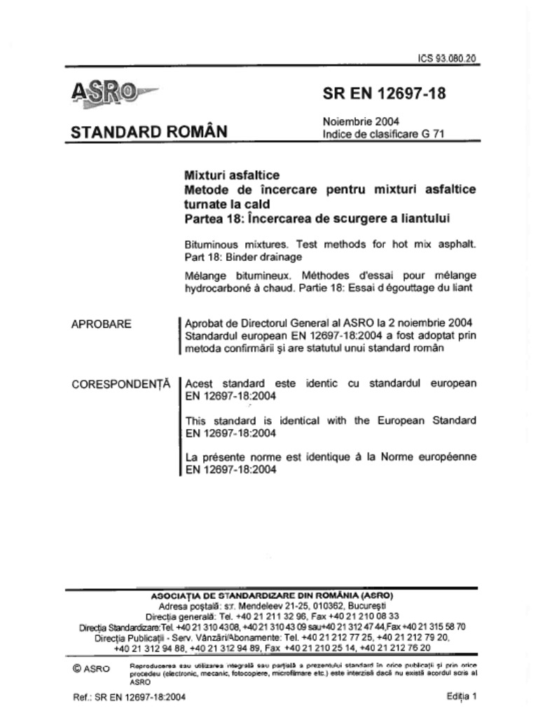 SR en 12697-18-2004 | PDF