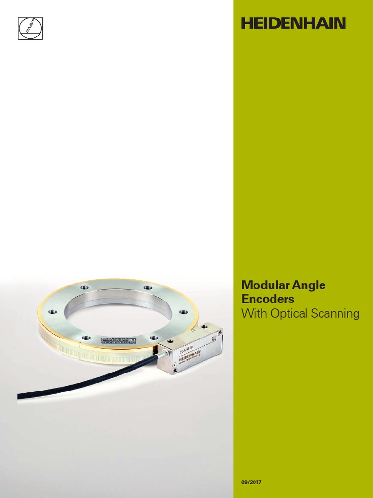Modular Angle Encoders: With Optical Scanning | PDF | Rotation Around A ...