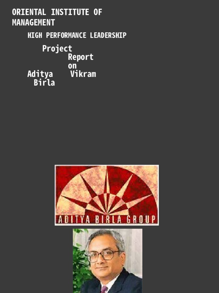 Aditya Birla Group PPT PDF Free | PDF