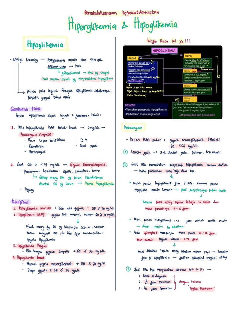 TTX Gawat Darurat Hipo-Hiperglikemia | PDF