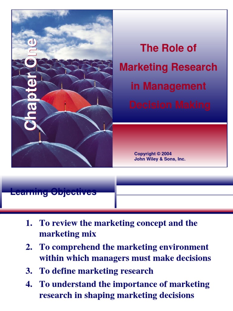 The Role of Marketing Research in Management Decision Making | PDF ...