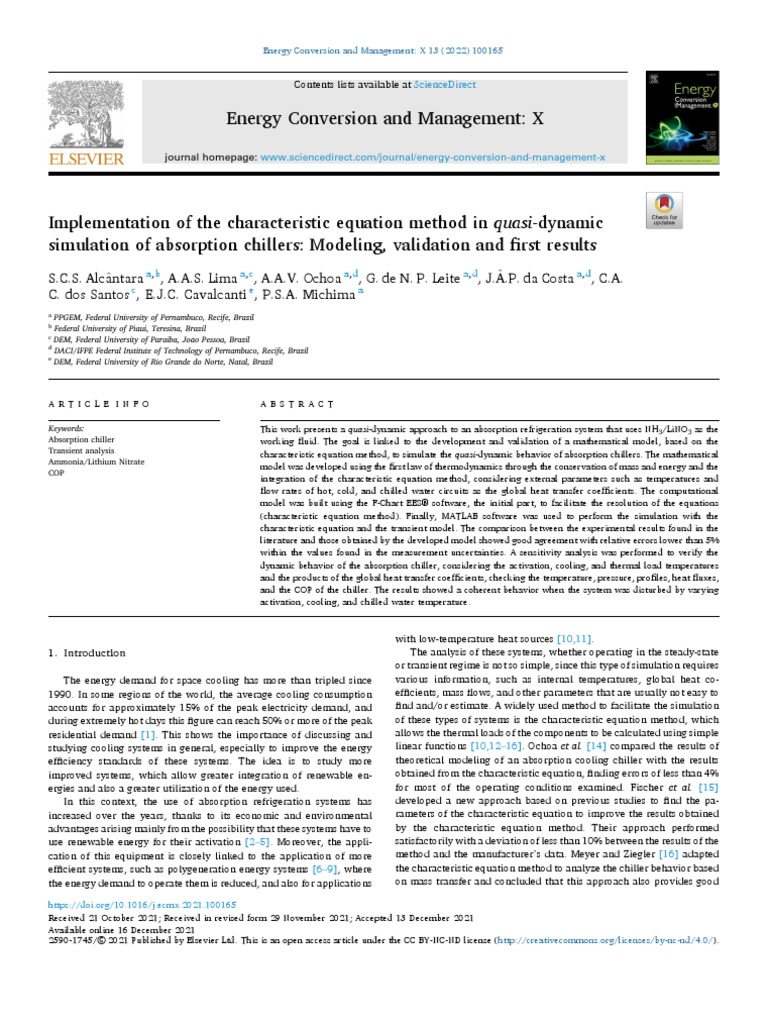 Implementation of The Characteristic Equation Method in Quasi-Dynamic ...