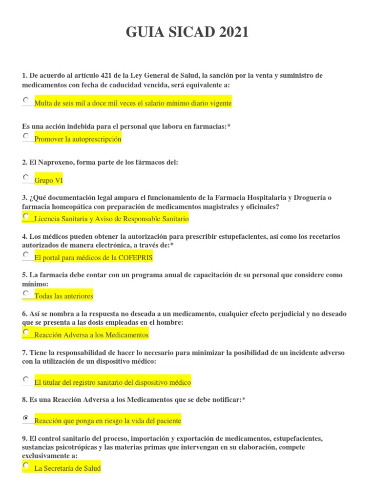 Sicad | Descargar gratis PDF | Farmacia | Medicamentos con receta