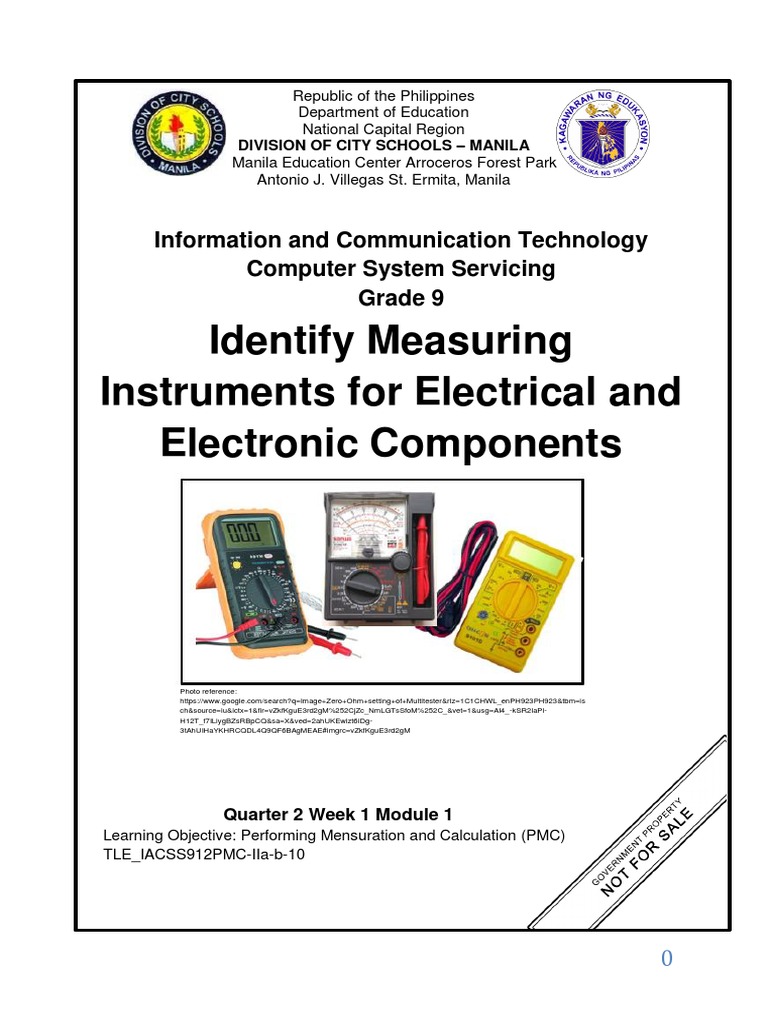 TLE-TE 9 - Q2 - Mod1 - ICT CSS | PDF | Voltage | Watt